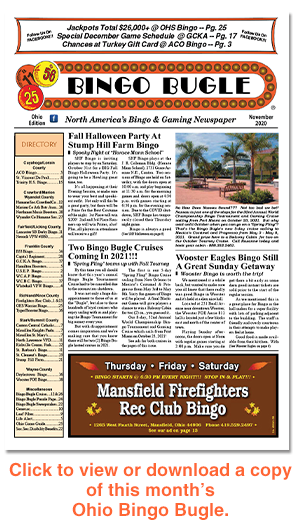 Ohio Bingo Bugle | Ohio’s only Bingo and Gaming Newspaper featuring the ...