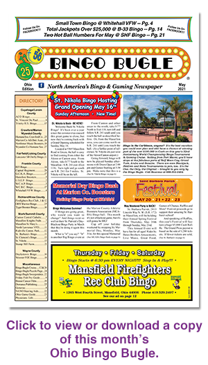 Ohio Bingo Bugle | Ohio’s only Bingo and Gaming Newspaper featuring the ...