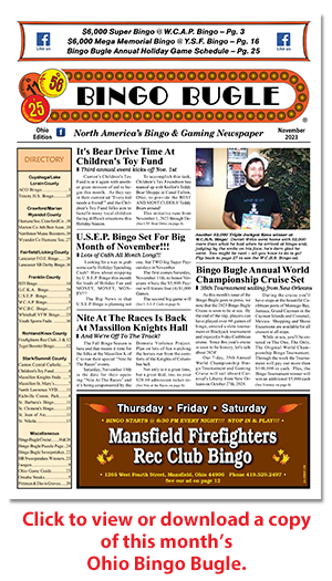 Ohio Bingo Bugle | Ohio’s only Bingo and Gaming Newspaper featuring the ...
